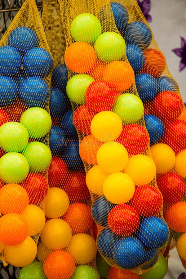 Rubber Ball of Various Color. Colorful Plastic Balls Stock Photo ...