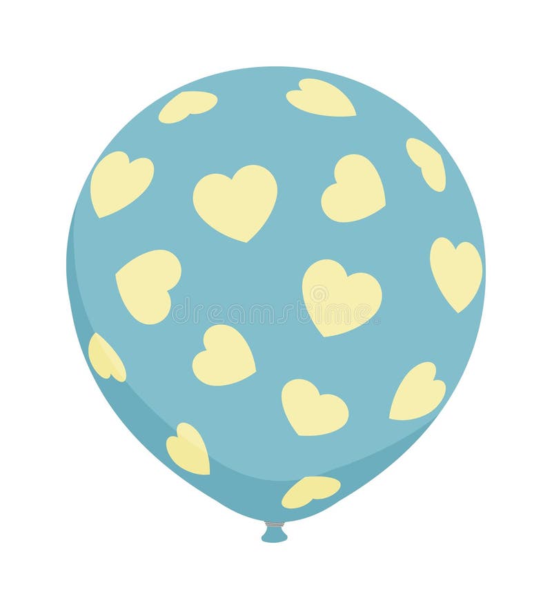 Rubber Balloon Illustration with Simple Pattern Stock Vector ...
