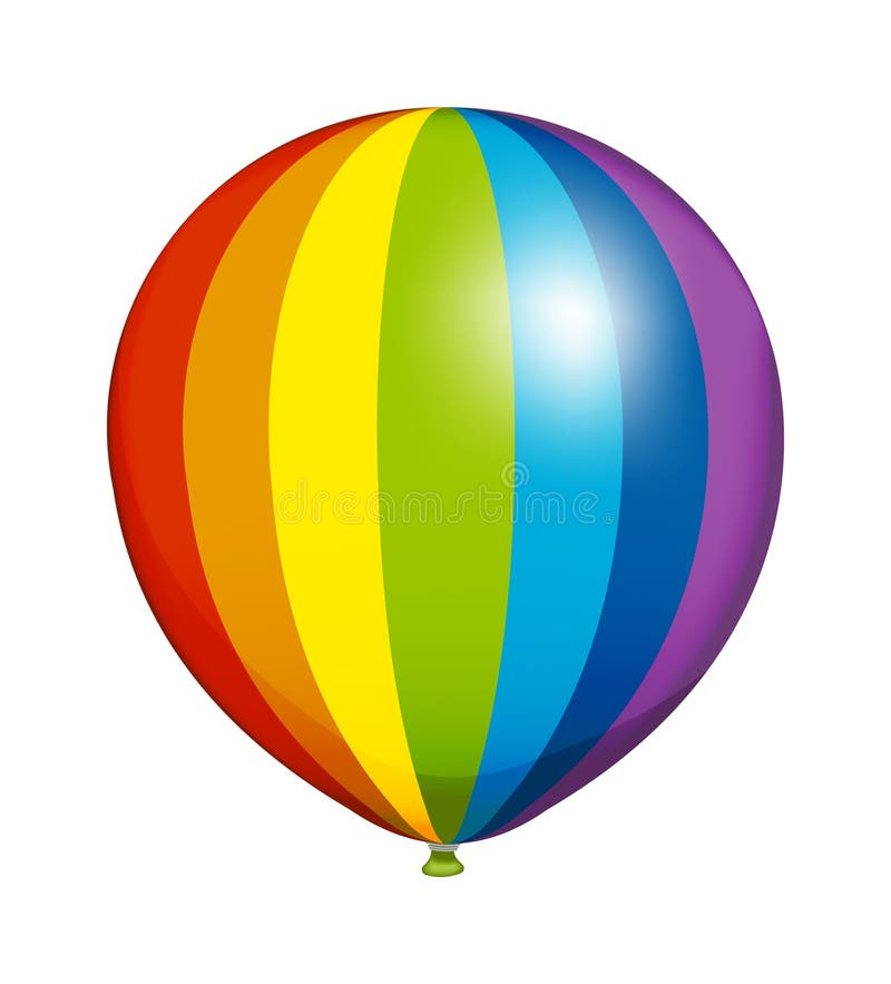 Rubber Balloon Illustration with Simple Pattern (realistic Stock Vector ...