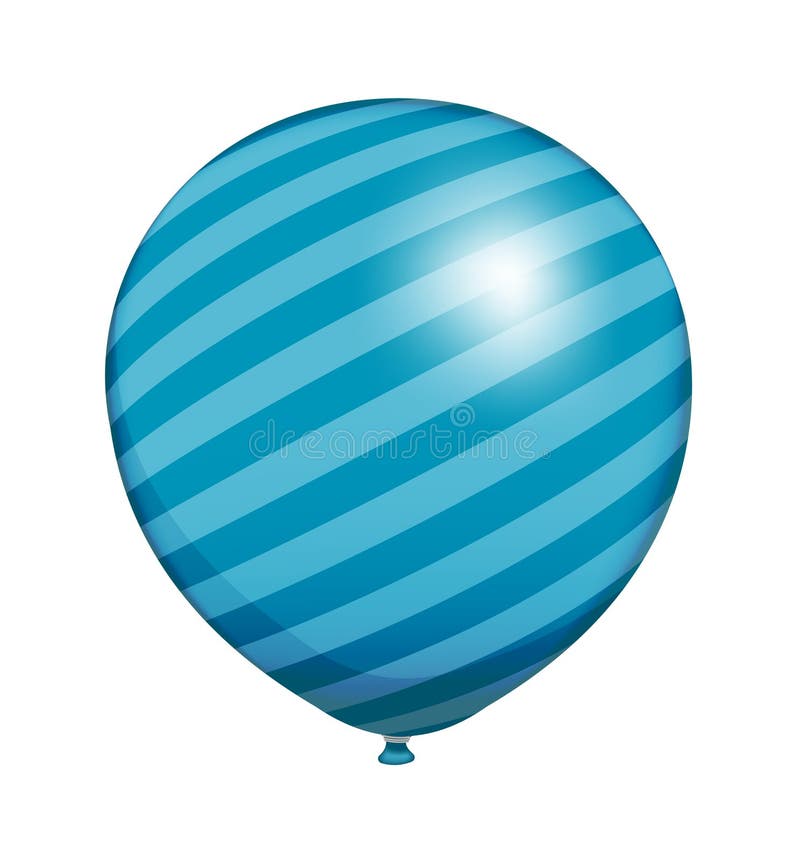 Rubber Balloon Illustration with Simple Pattern (realistic Stock Vector ...