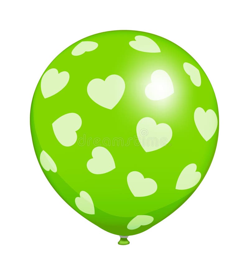 Rubber Balloon Illustration with Simple Pattern (realistic Stock Vector ...