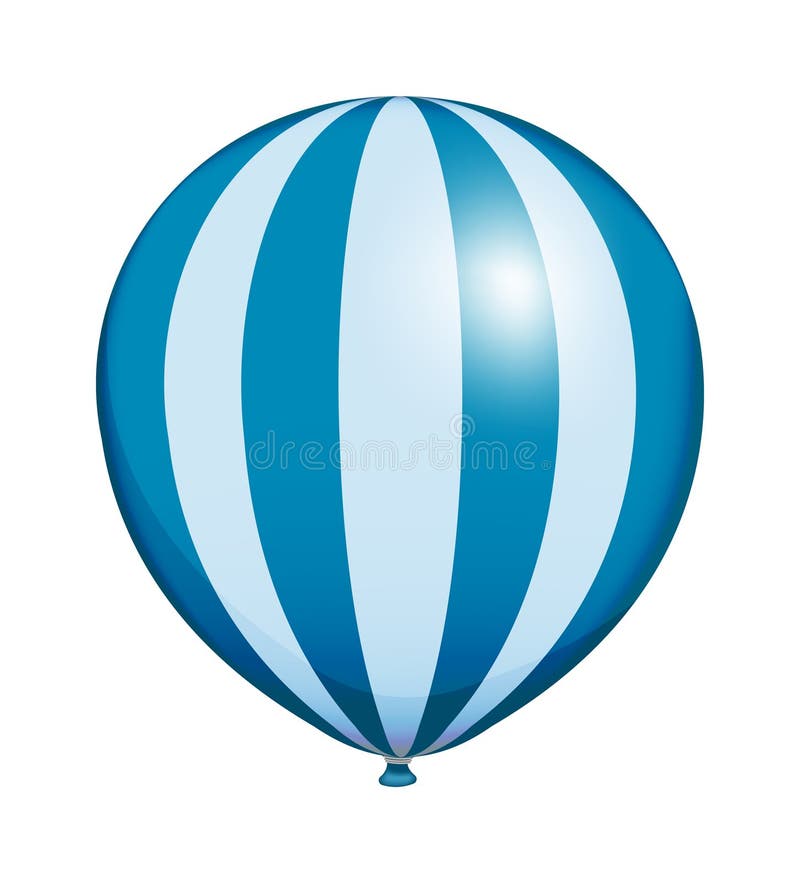 Rubber Balloon Illustration with Simple Pattern (realistic Stock Vector ...