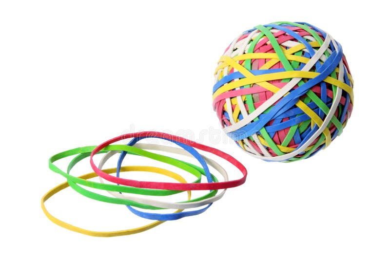 Rubber Band Ball stock image. Image of cutout, sphere - 24485025