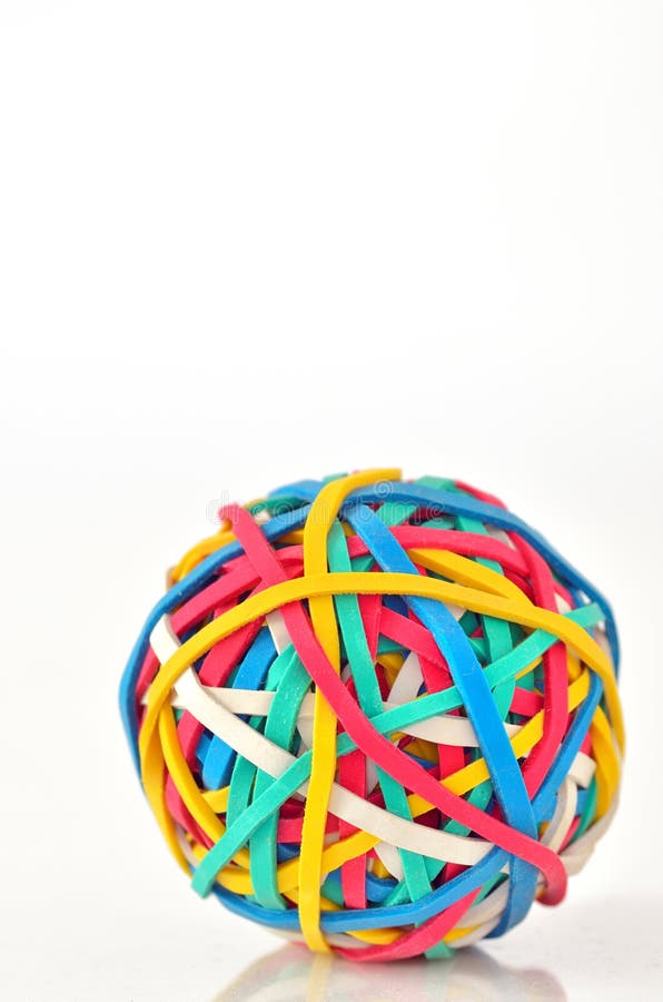 Rubber Band Ball stock photo. Image of studio, weave, connect - 5797180