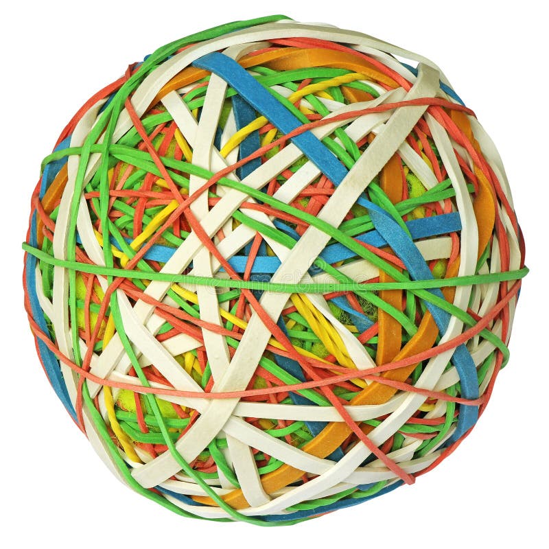 Rubber band ball stock photo. Image of diversity, colors - 40175902