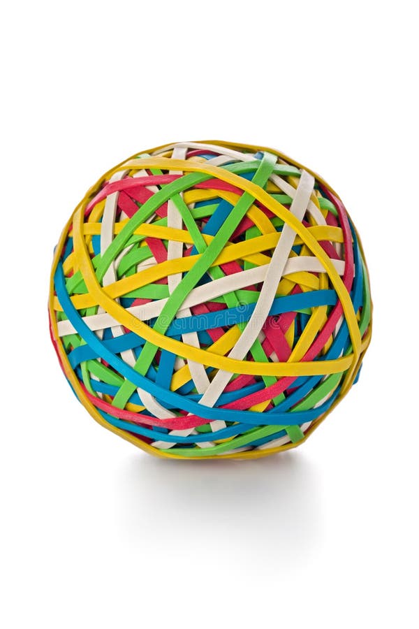 Rubber band Ball stock photo. Image of supplies, stretch - 30911104