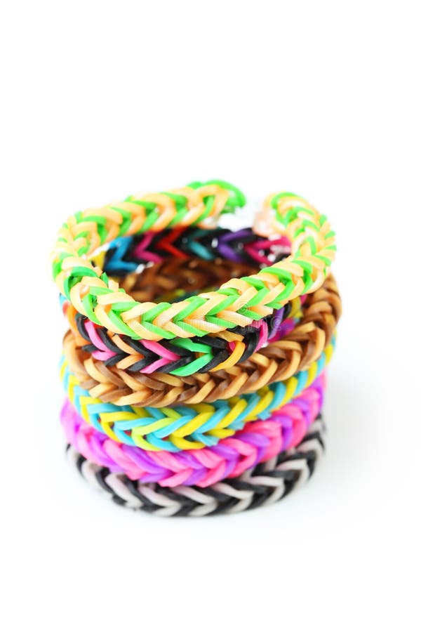 Rubber band bracelets stock image. Image of plastic, pattern - 56534115