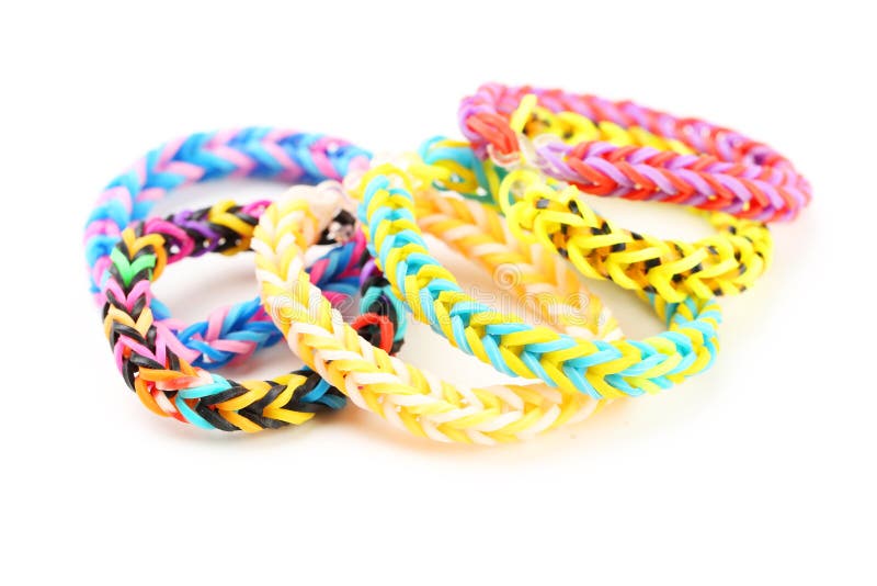 Rubber band bracelets stock image. Image of band, adult - 57284363