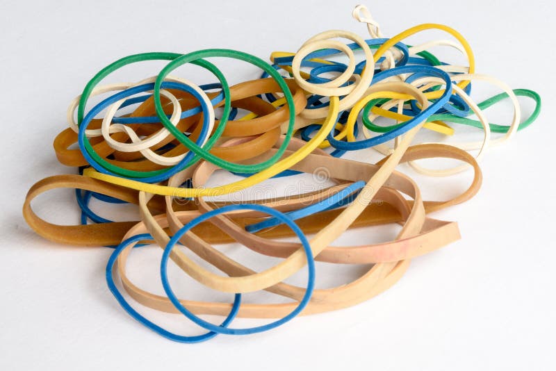 Rubber bands stock image. Image of stack, closeup, pile - 90682999