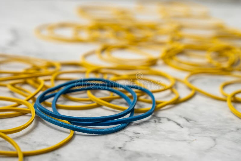 Rubber bands on table stock image. Image of kitchen - 243265745