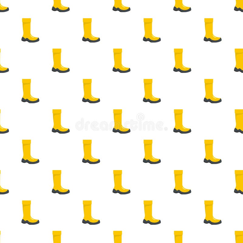 Rubber Boot Pattern Seamless Vector Stock Vector - Illustration of ...
