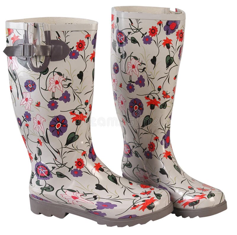 Rubber boots. stock image. Image of poof, isolated, galoshes - 11995627