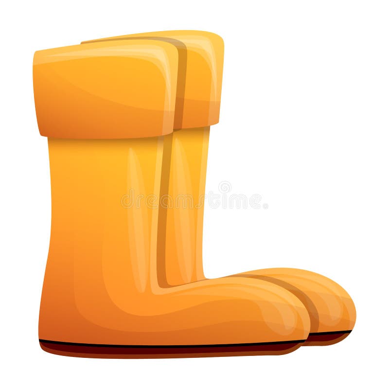 Rubber Boots Icon, Cartoon Style Stock Vector - Illustration of ...