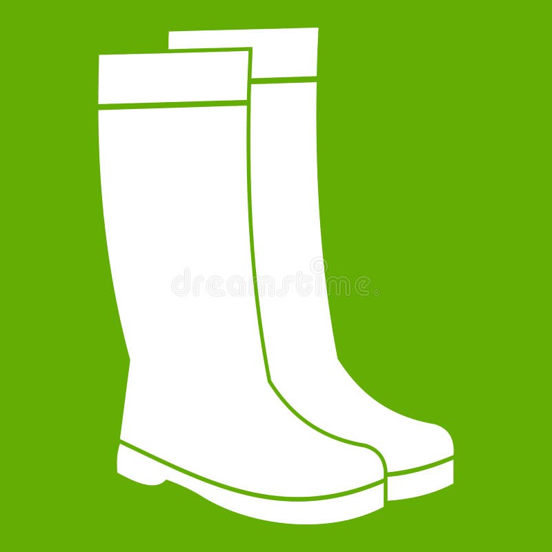 Rubber Green Boots Icon, Cartoon Style Stock Vector - Illustration of ...