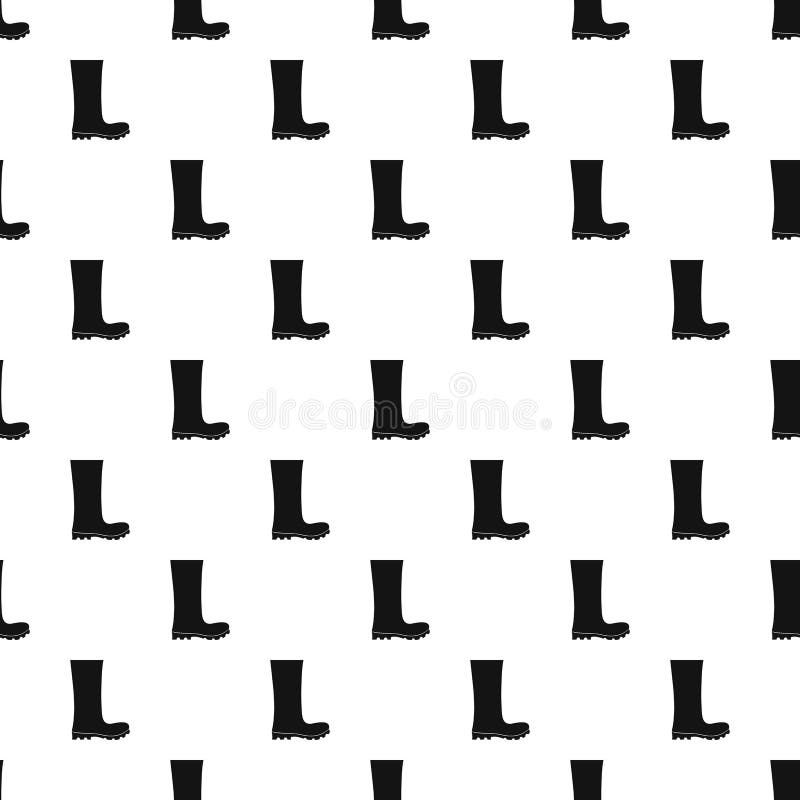 Rubber Boots Pattern Seamless Stock Illustration - Illustration of boot ...