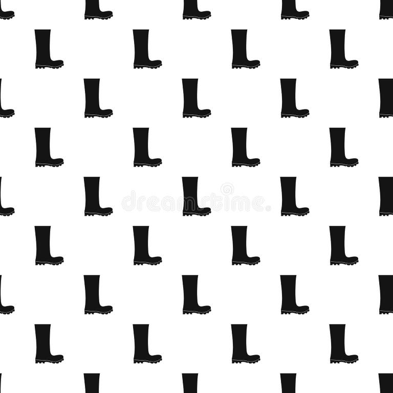 Rubber Boots Pattern Seamless Stock Illustration - Illustration of boot ...