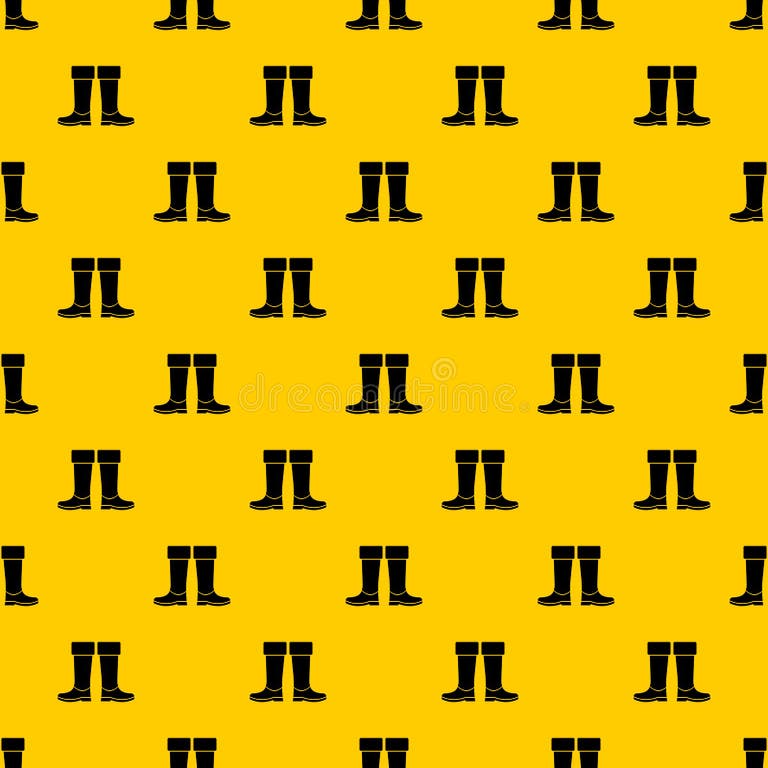 Rubber Boots Pattern Vector Stock Vector - Illustration of fishing ...