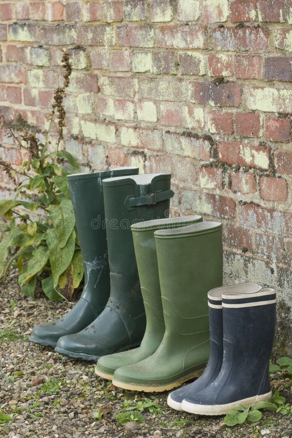 Group of wellie boots stock image. Image of womens, grre - 14734241