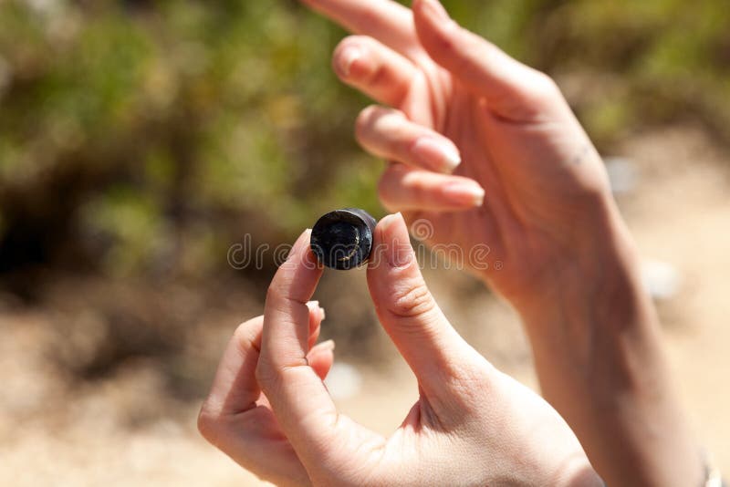 Rubber Bullet Fragment stock image. Image of woman, focus - 31088199