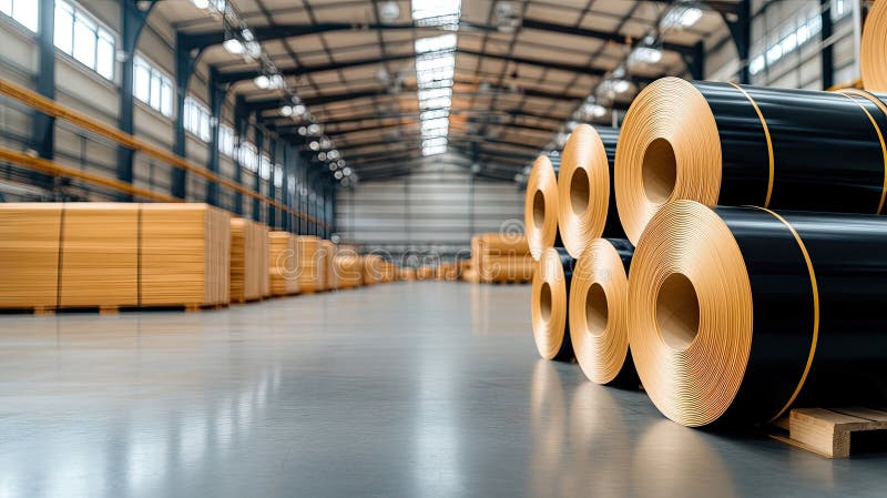 Rubber Cables on Wheels are Organized and Ready for Shipment in a ...