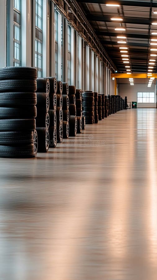 Rubber Cables on Wheels are Organized and Ready for Shipment in a ...