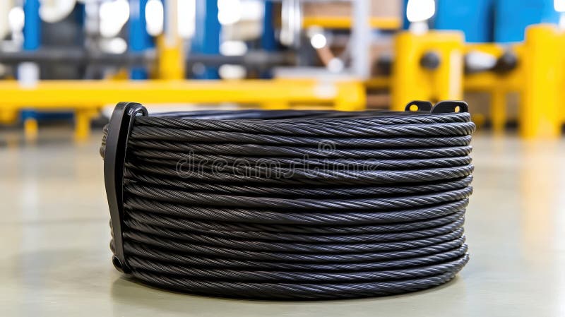 Rubber Cables on Wheels are Organized and Ready for Shipment in a ...