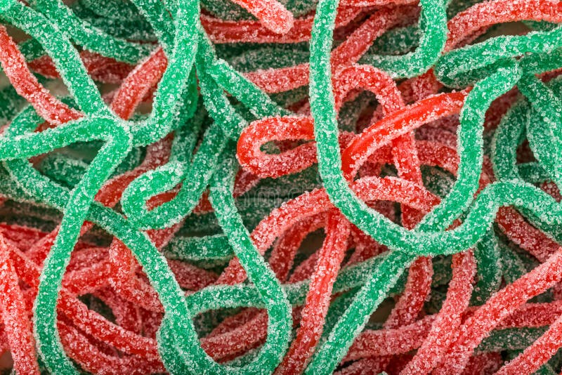 Rubber Candies in the Shape of a Snake Stock Image - Image of ...