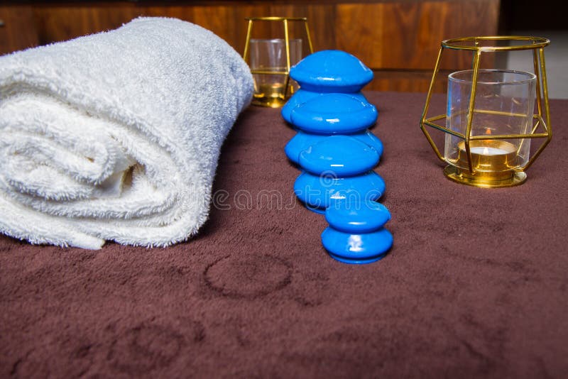 Rubber Cupping therapy set stock photo. Image of clinic - 155557972