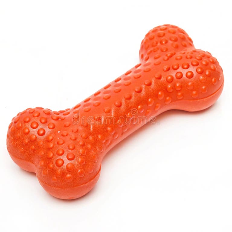 Rubber Dog Bone Isolated on Transparent Background Stock Illustration ...