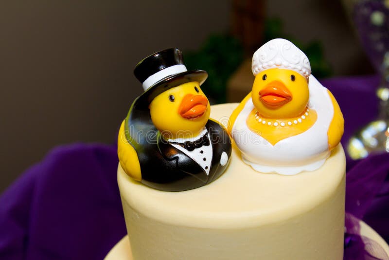 Duck marriage stock photo. Image of ducks, veil, toys - 9785186