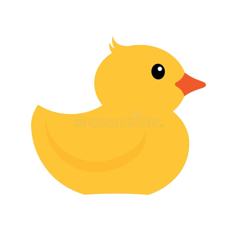 Rubber duck icon stock vector. Illustration of duckling - 98504964
