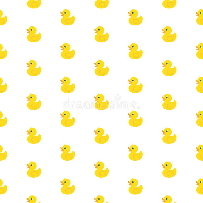 Rubber Duck Pattern Seamless Texture Kids Stock Illustration ...
