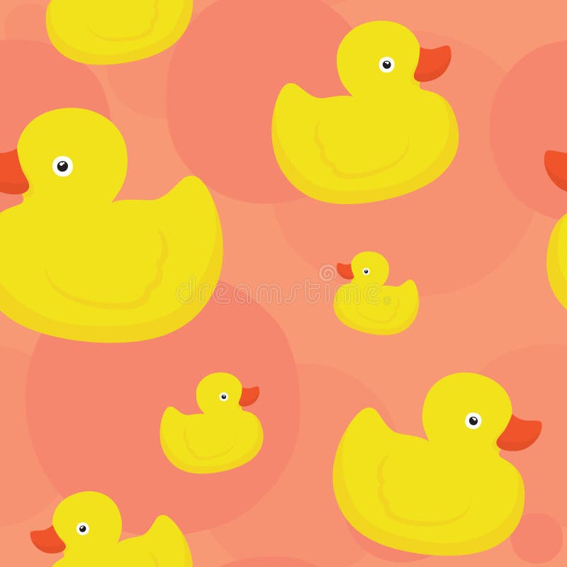 Rubber duck pink pattern stock vector. Illustration of swim - 47120132