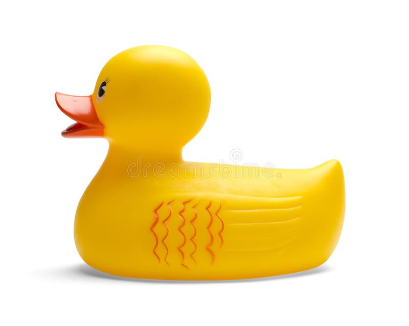 Rubber Duck Side View stock photo. Image of plastic - 166977898