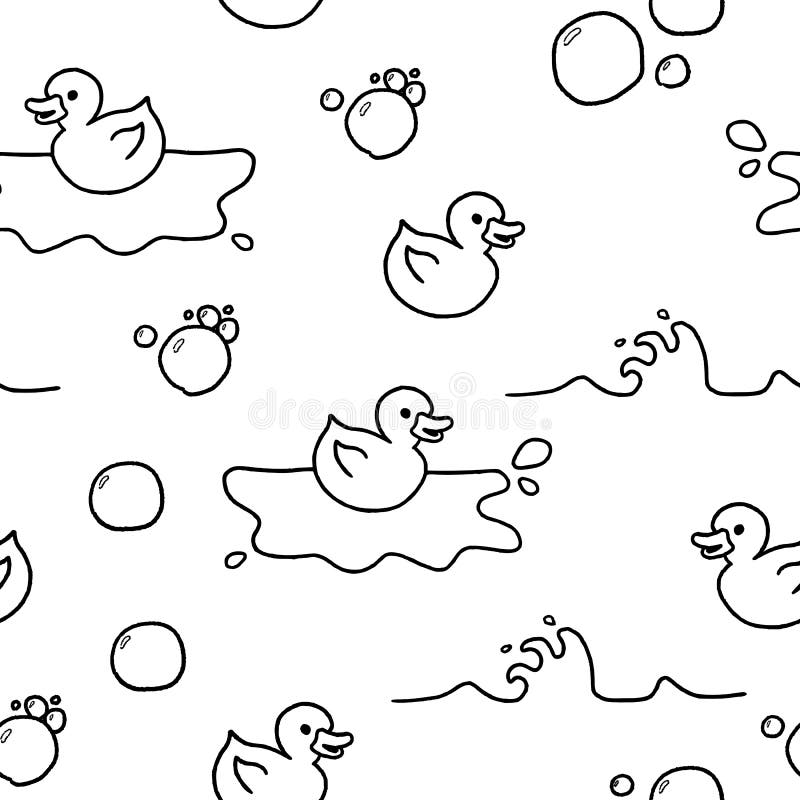 Rubber duck texture stock vector. Illustration of retro - 166848227