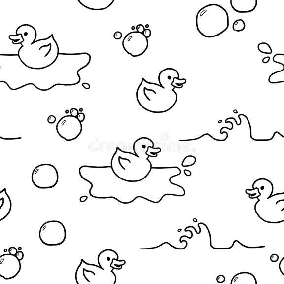 Rubber duck texture stock vector. Illustration of retro - 166848227