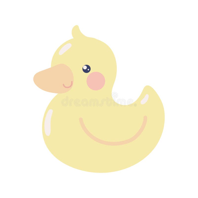 Rubber duck toy icon stock vector. Illustration of color - 289844616