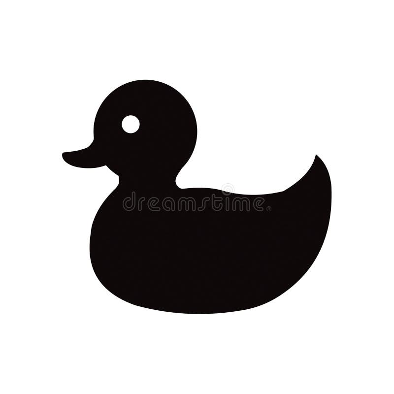 Rubber duck - vector icon stock vector. Illustration of ducky - 350323286