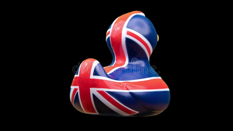 Rubber Ducks with Union Jack Flags Stock Footage - Video of rotating ...