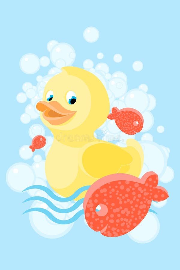 Rubber ducky stock vector. Illustration of beak, tail - 20509872