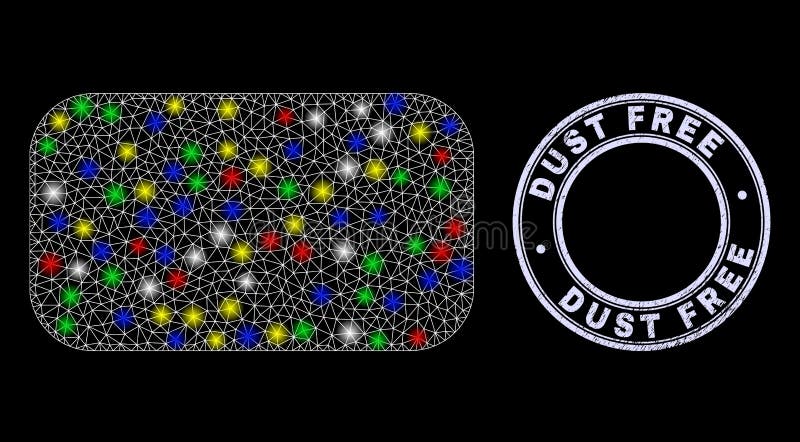 Dust free sign or stamp stock vector. Illustration of dust - 131585818