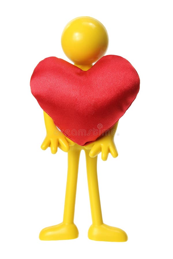 Rubber Figure with Love Heart Stock Image - Image of love, symbol: 24511291