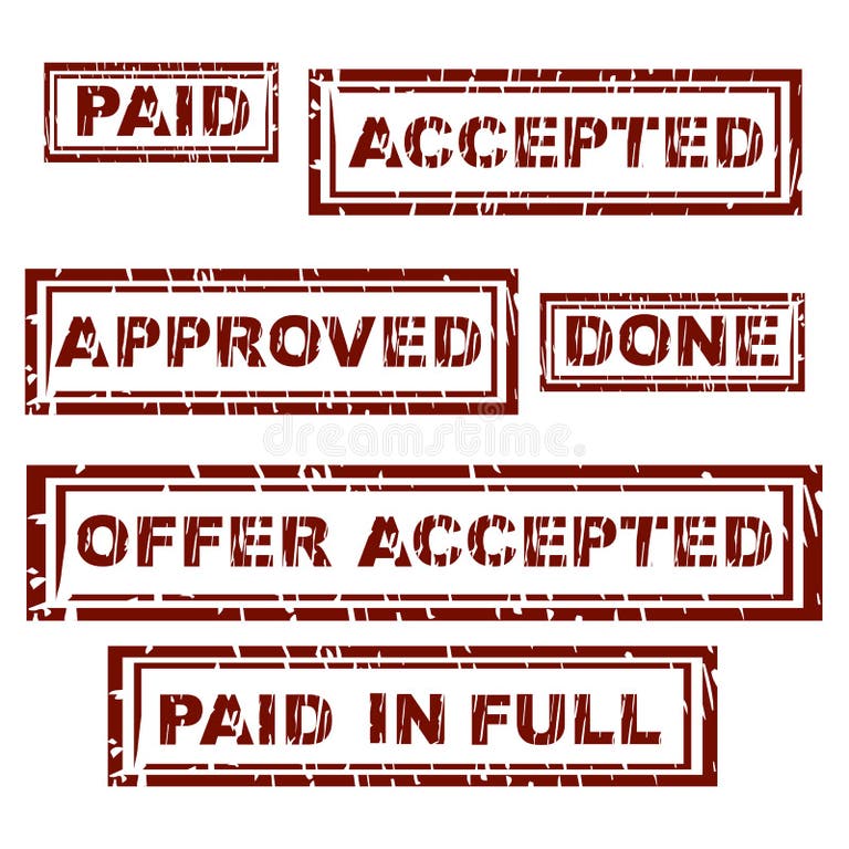 Stamp Payment Received Stock Illustrations – 217 Stamp Payment Received ...