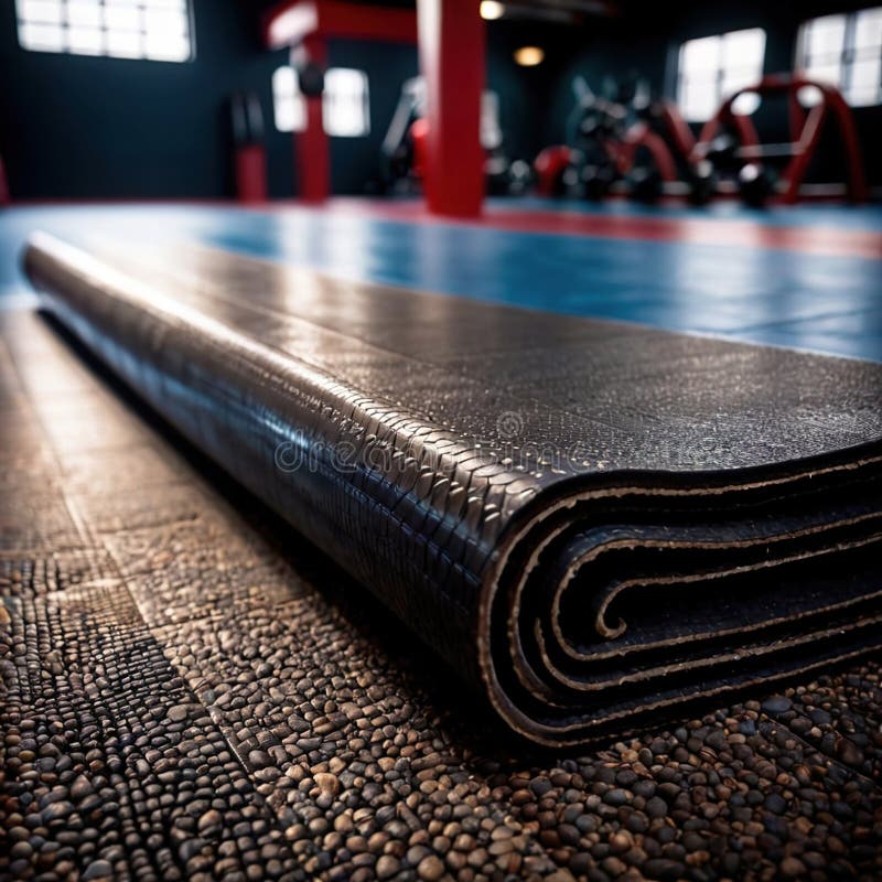 Rubber Gym Mat Flooring for Support during Indoor Exercise and Workout ...