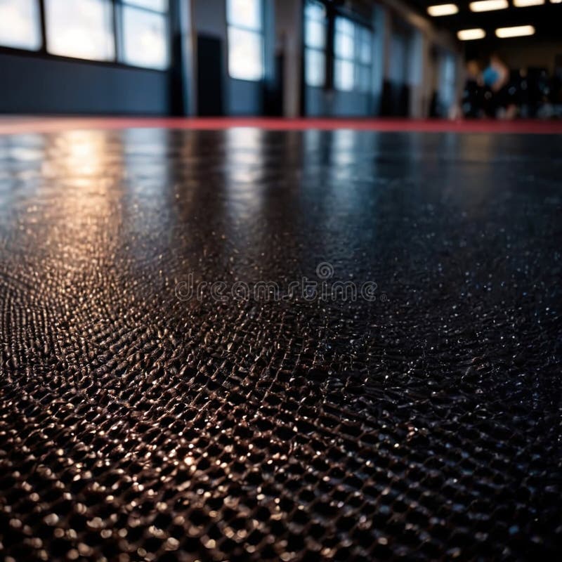 Rubber Gym Mat Flooring for Support during Indoor Exercise and Workout ...