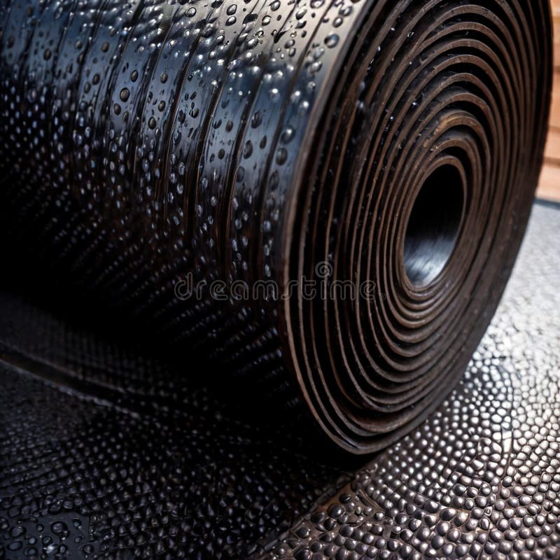 Rubber Gym Mat Flooring for Support during Indoor Exercise and Workout ...