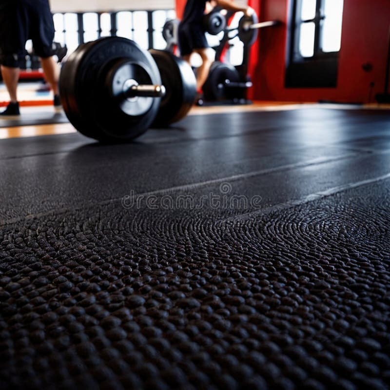 Rubber Gym Mat Flooring for Support during Indoor Exercise and Workout ...