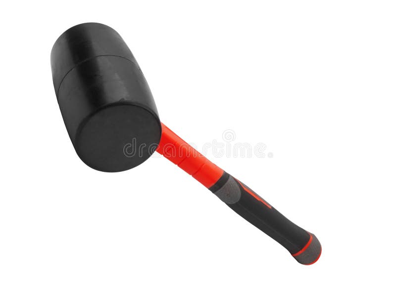 Rubber hammer isolated stock photo. Image of handle - 226322716