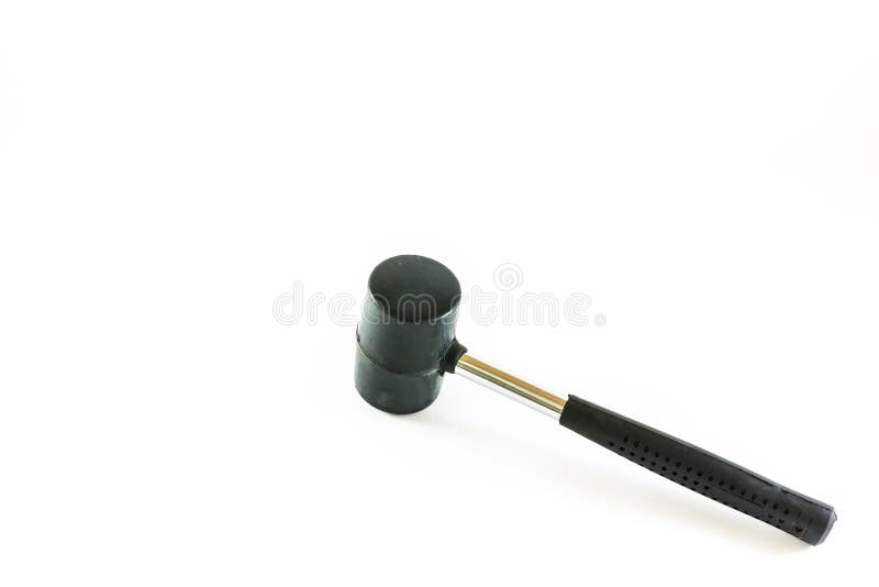 Rubber hammer stock photo. Image of construction, chrome - 69696662