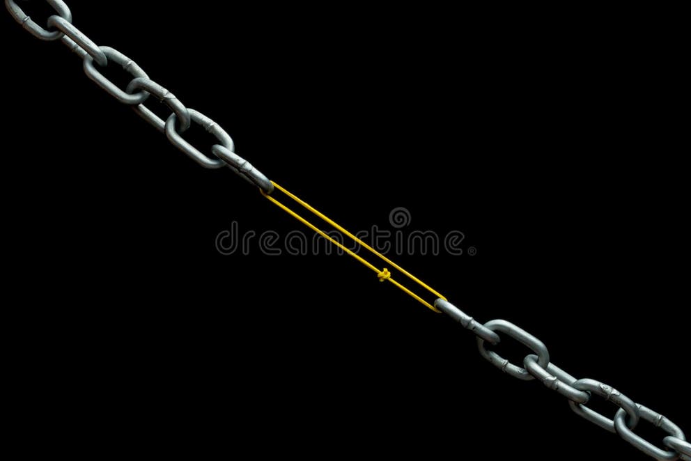 Rubber Holding Chain Together Stock Image - Image of hold, cohesion ...